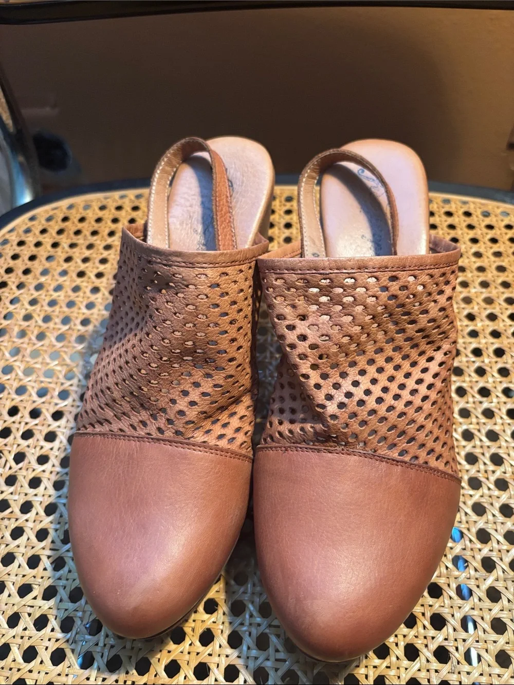 Free People | Shoes | Free People Logan Brown Perforated Leather ...